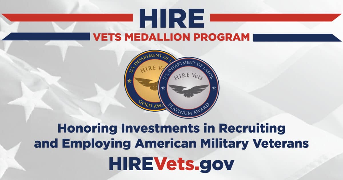 GbOSS receives 2023 HIRE Vets Medallion award from the U.S. Department ...